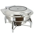 Megachef 63 Quart Stainless Steel Round Professional Chafing Dishfood