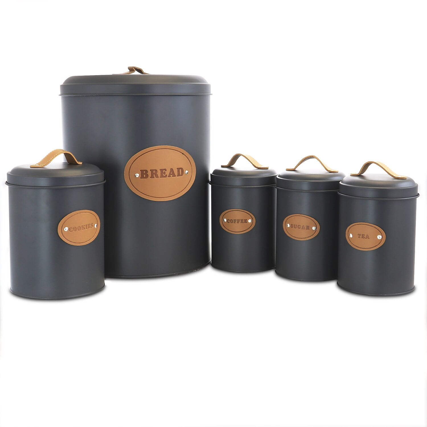 MegaChef Aluminum Canister Set Gray (936111719M) - Walmart.com