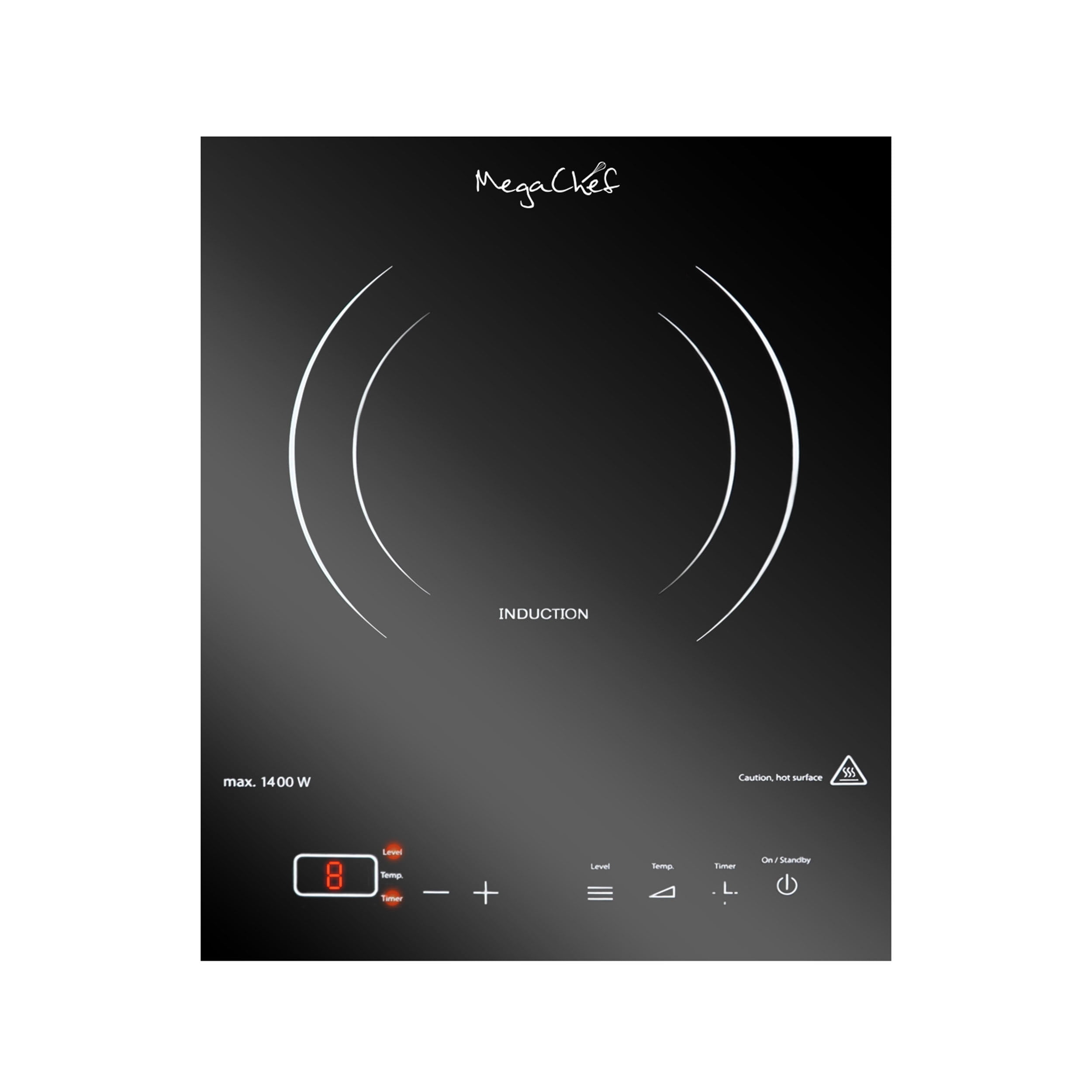 Free Shipping! MegaChef Portable 1400W Single Induction Cooktop With ...