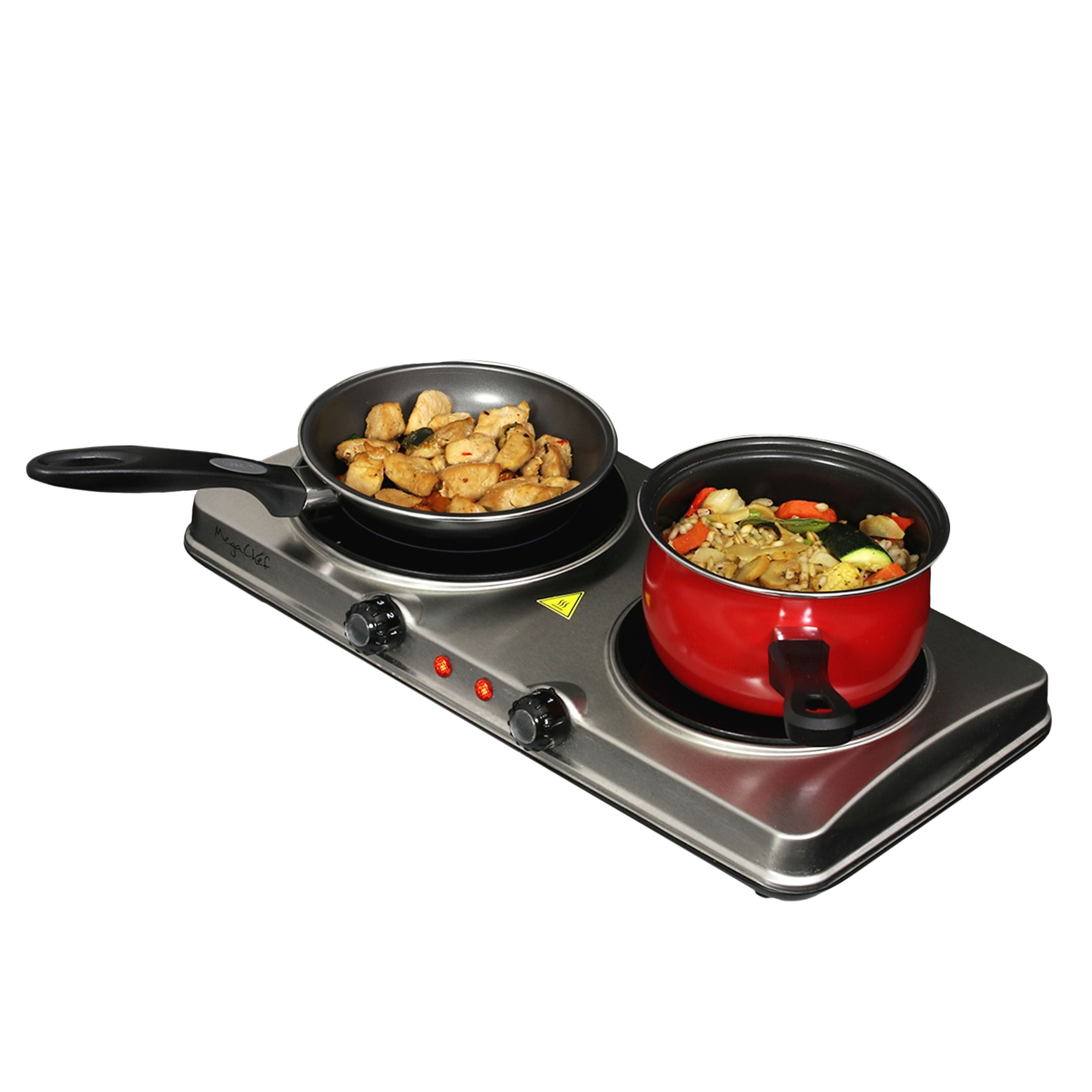MegaChef Portable Dual Vitro-Ceramic Infrared Cooktop - Walmart.com