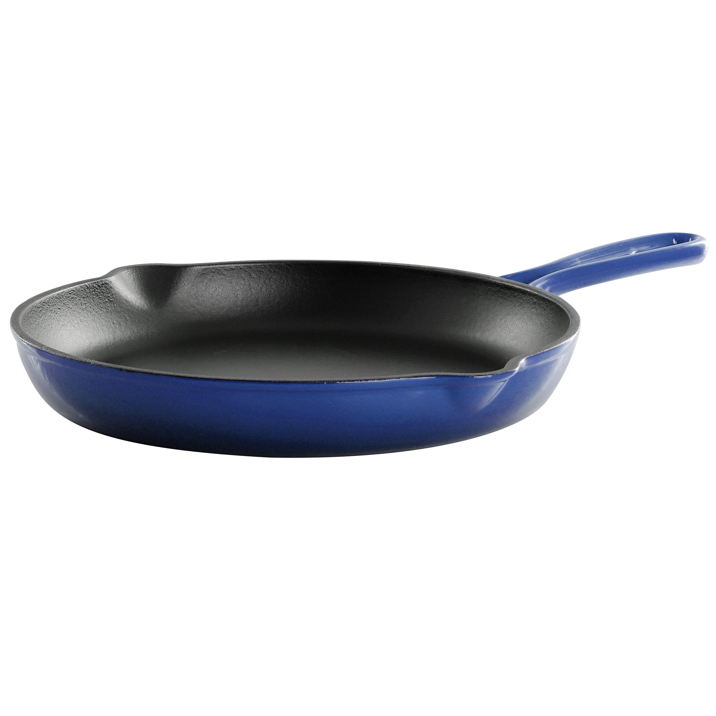 MegaChef Round 10.25 Inch Enameled Cast Iron Skillet in Gradient Dark ...