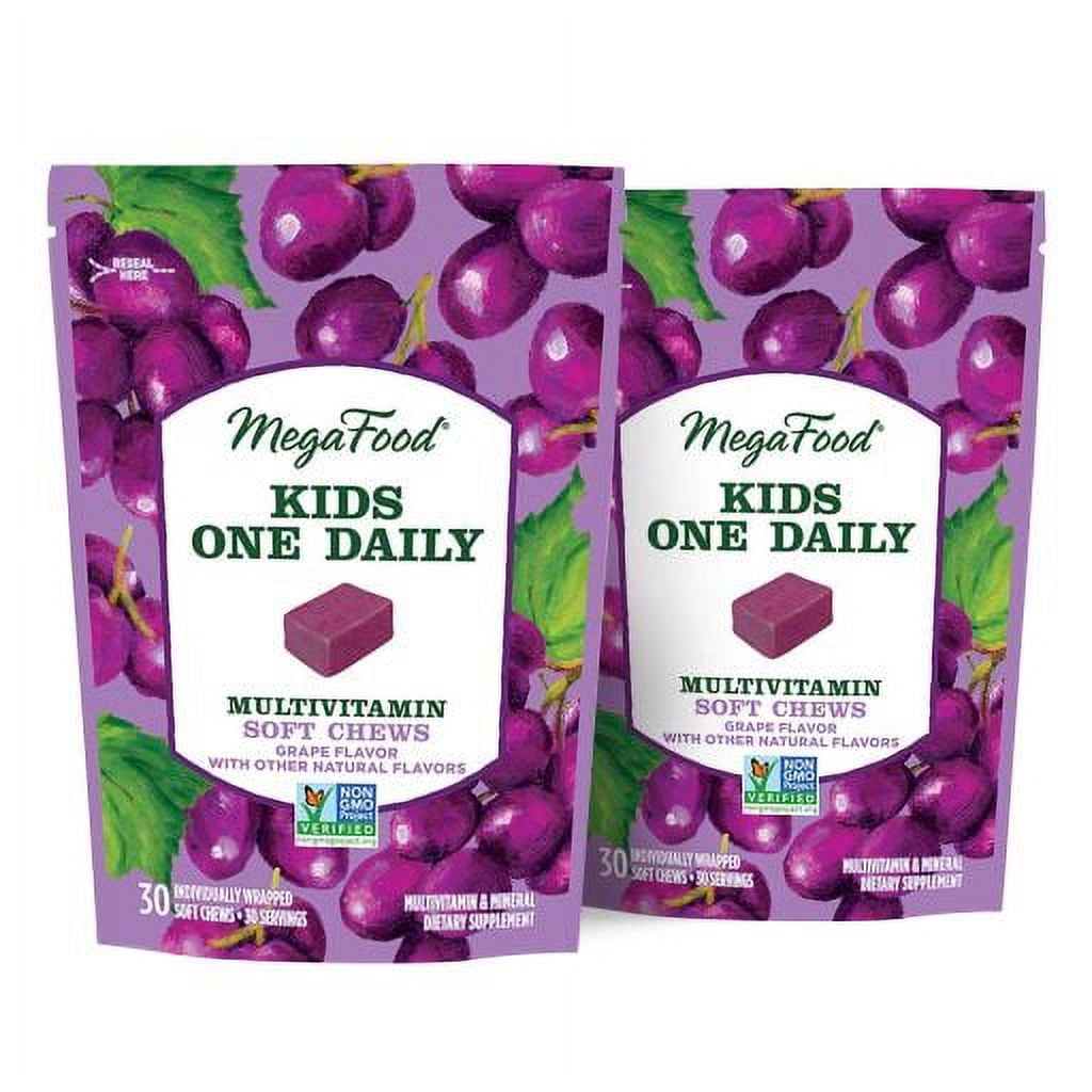 MegaFood Kids One Daily Multivitamin Soft Chews - Grape - Age 4+ - 30 ...