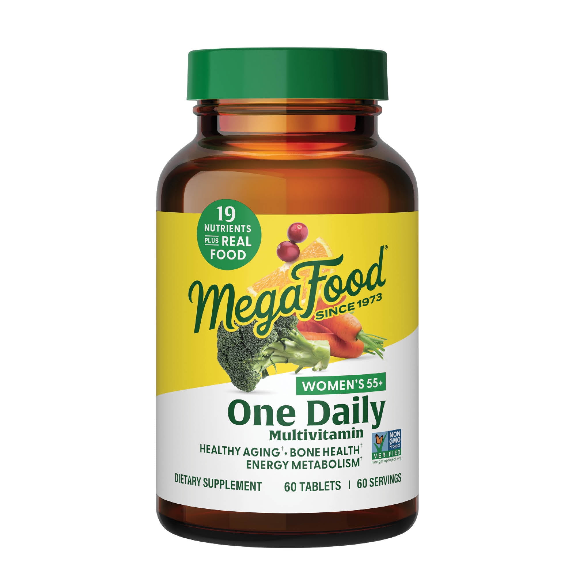 MegaFood Men's 40+ Daily Multivitamin - Vitamin B, D3, Selenium, Zinc ...