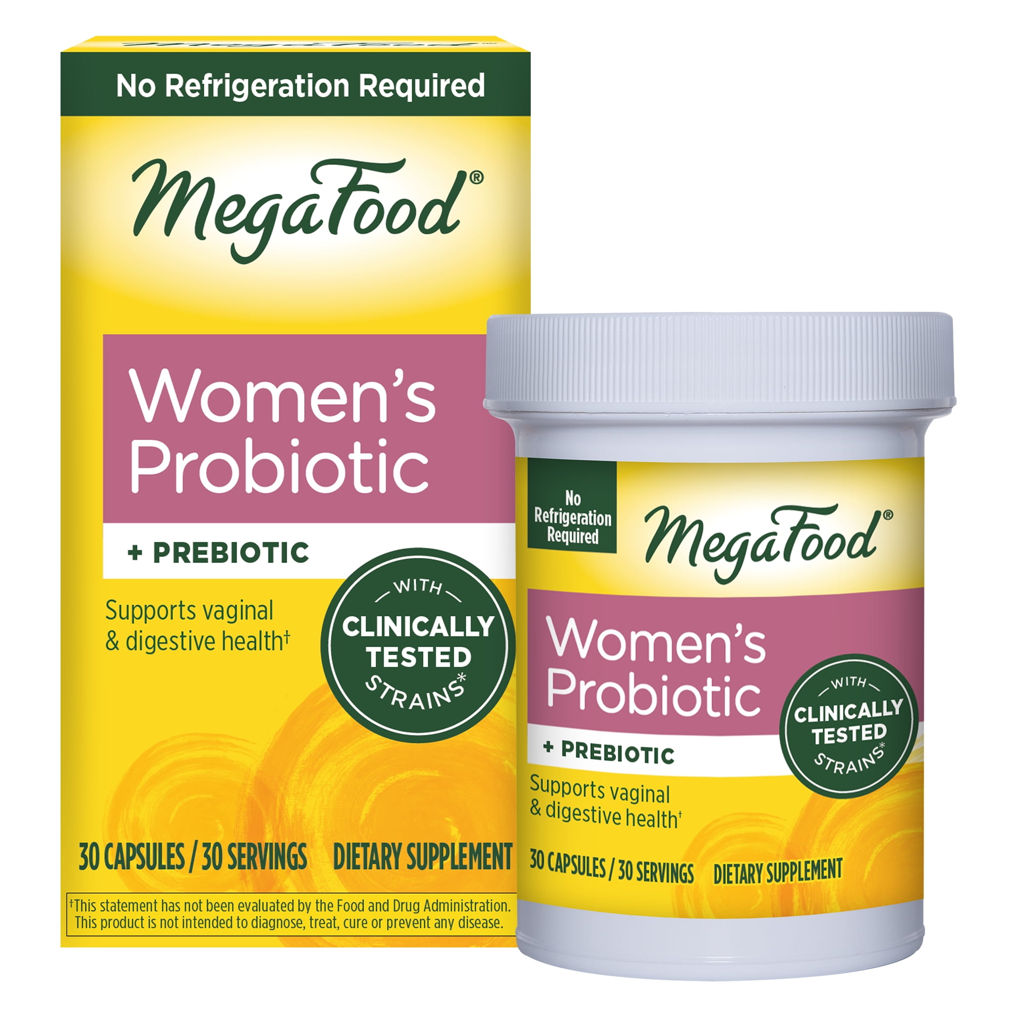 MegaFood Women's Probiotic + Prebiotic - Digestive Health & Regularity ...