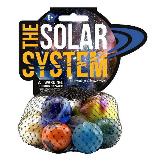 Mega Fun Solar System Glass Marble Set: Different Sizes Planets for ...