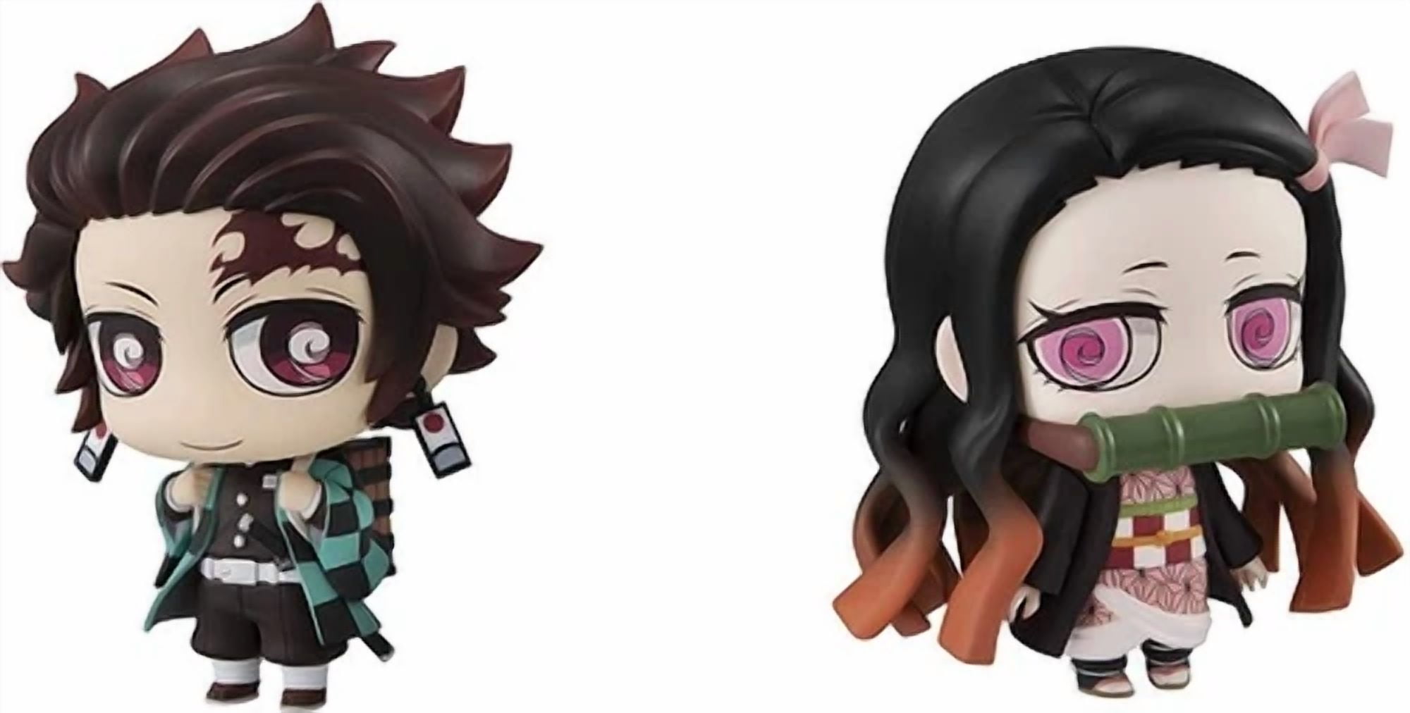 MegaHouse Chimimega Buddy Series Tanjiro Kamado and Nezuko Figure ...