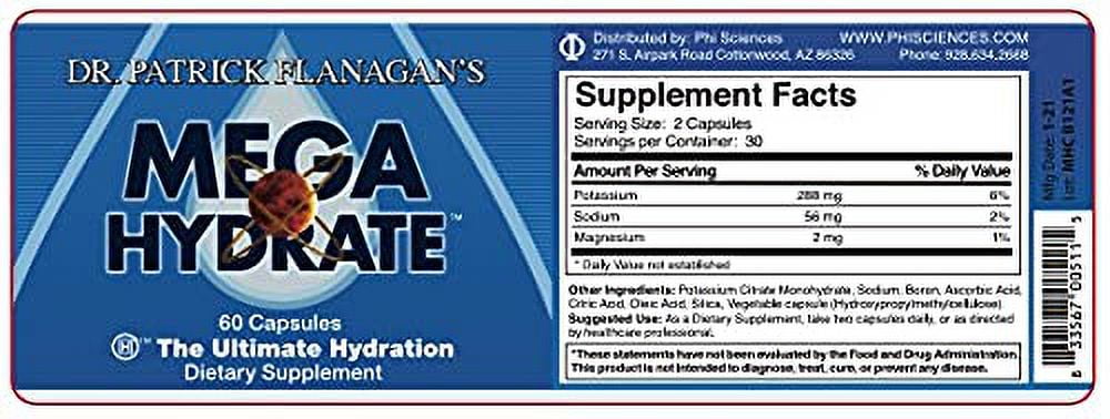 MegaHydrate Body Hydration Antioxidant (60ct) - Walmart.com