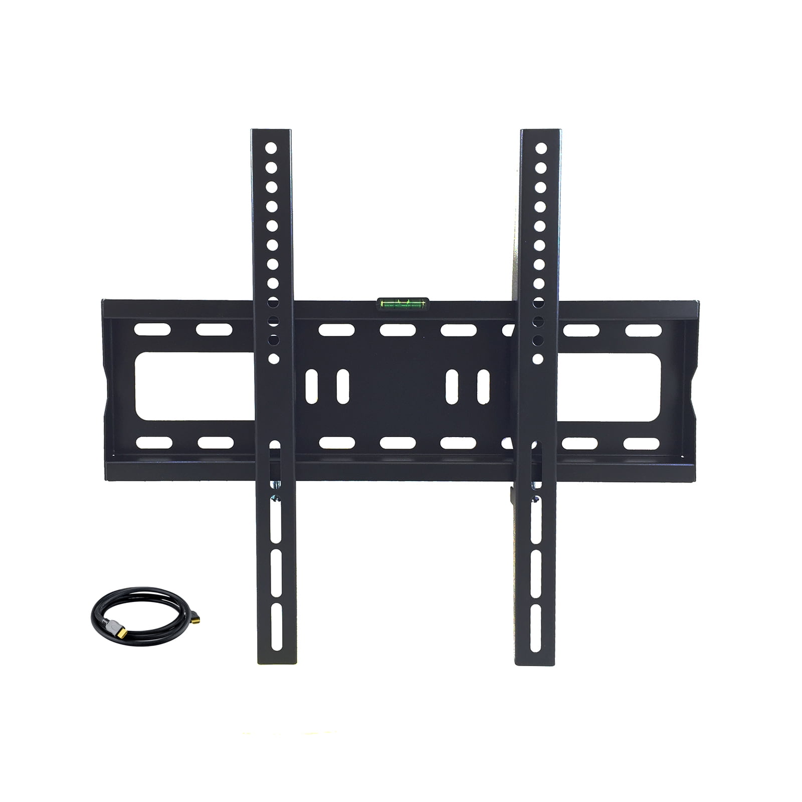 MegaMounts Heavy Duty Matt Black Finish Fixed Television Mount for 26 ...
