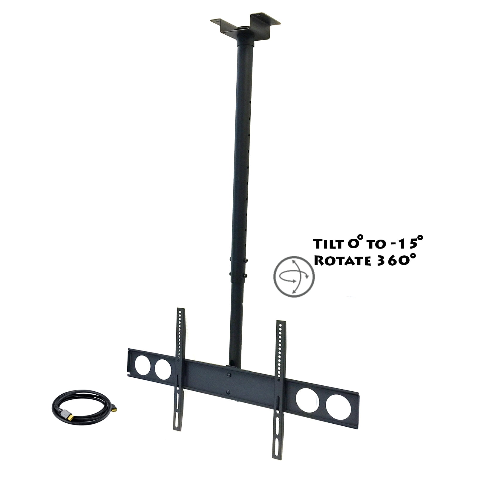 MegaMounts Heavy Duty Tilting Ceiling Television Mount for 37" to 70 ...