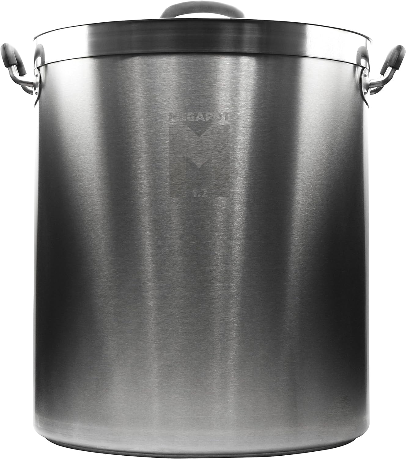 MegaPot Stainless Steel Brew Kettle with Volume Markings (15 Gallon ...