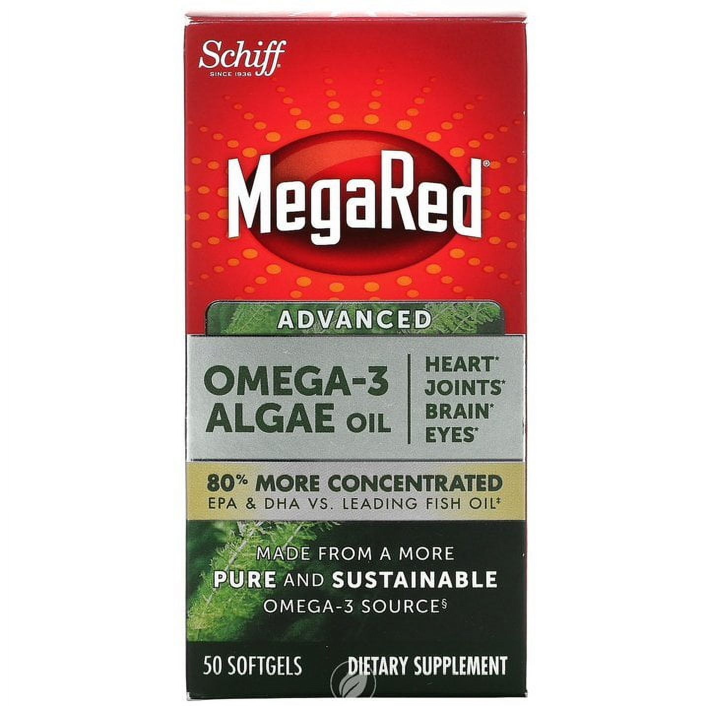 MegaRed Advanced Omega-3 - Algae Oil 12/ 50 ct (Pack of 4) - Walmart.com