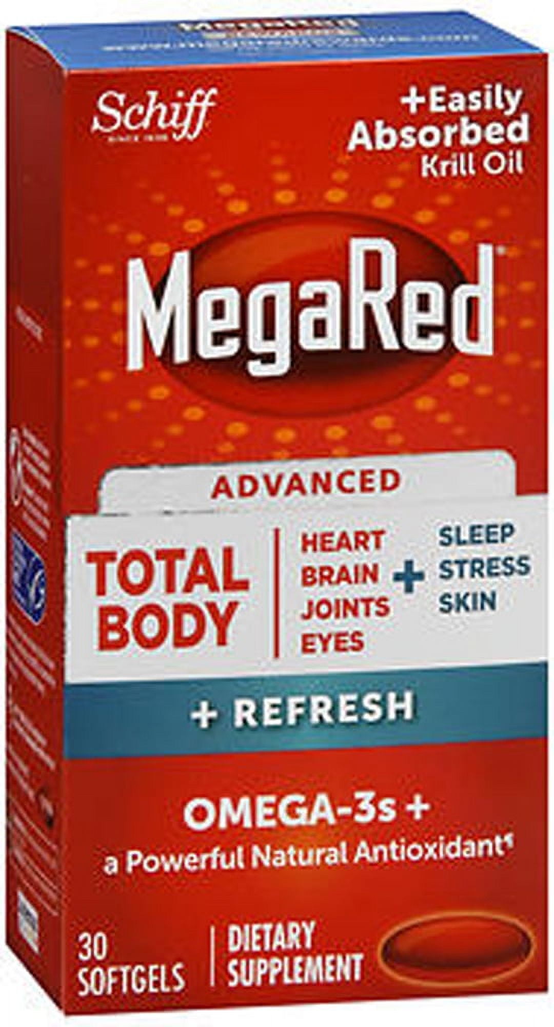 MegaRed Advanced 4 in 1 Omega-3 Fish & Krill Oil - Total Body Refresh ...