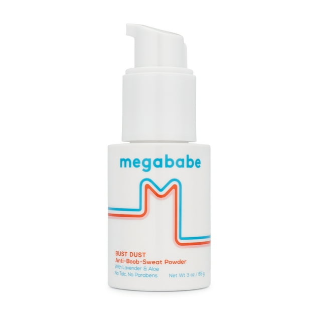 Megababe Bust Dust Sweat-Absorbing Powder, Lavender & Aloe, Talc-Free ...