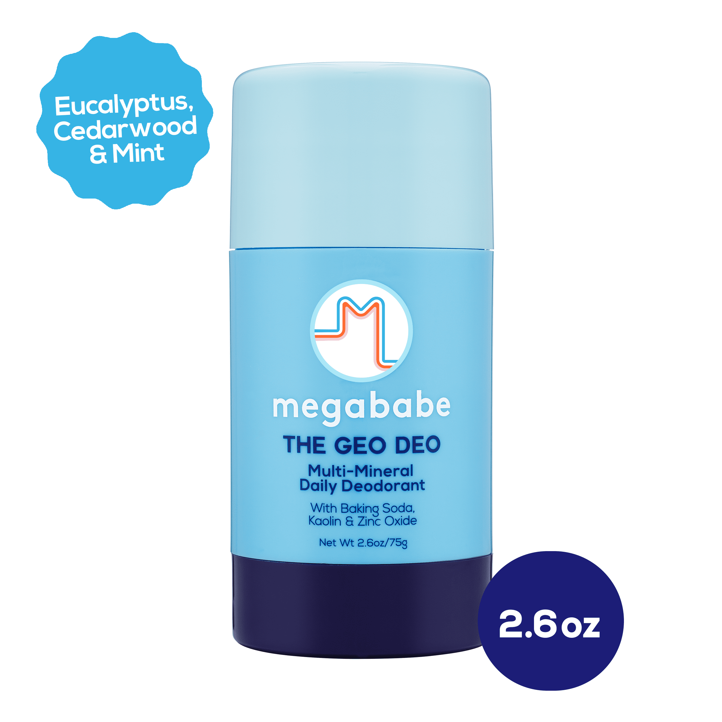 Megababe Geo Deo Daily Deodorant Stick, Multi-Minerals, Aluminum-Free ...