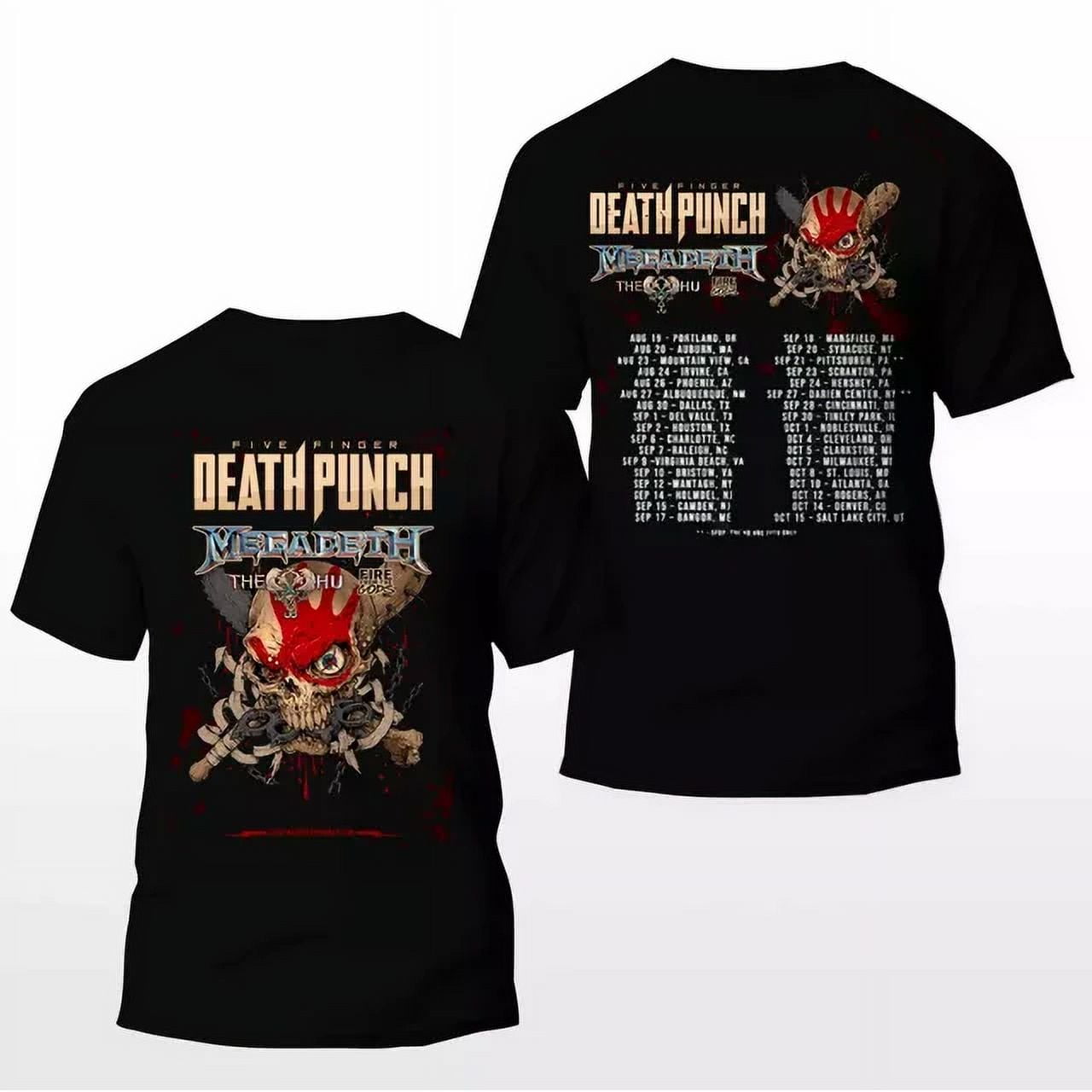 Megadeth Five Finger Death Punch Tour 2022 T shirt - Walmart.com