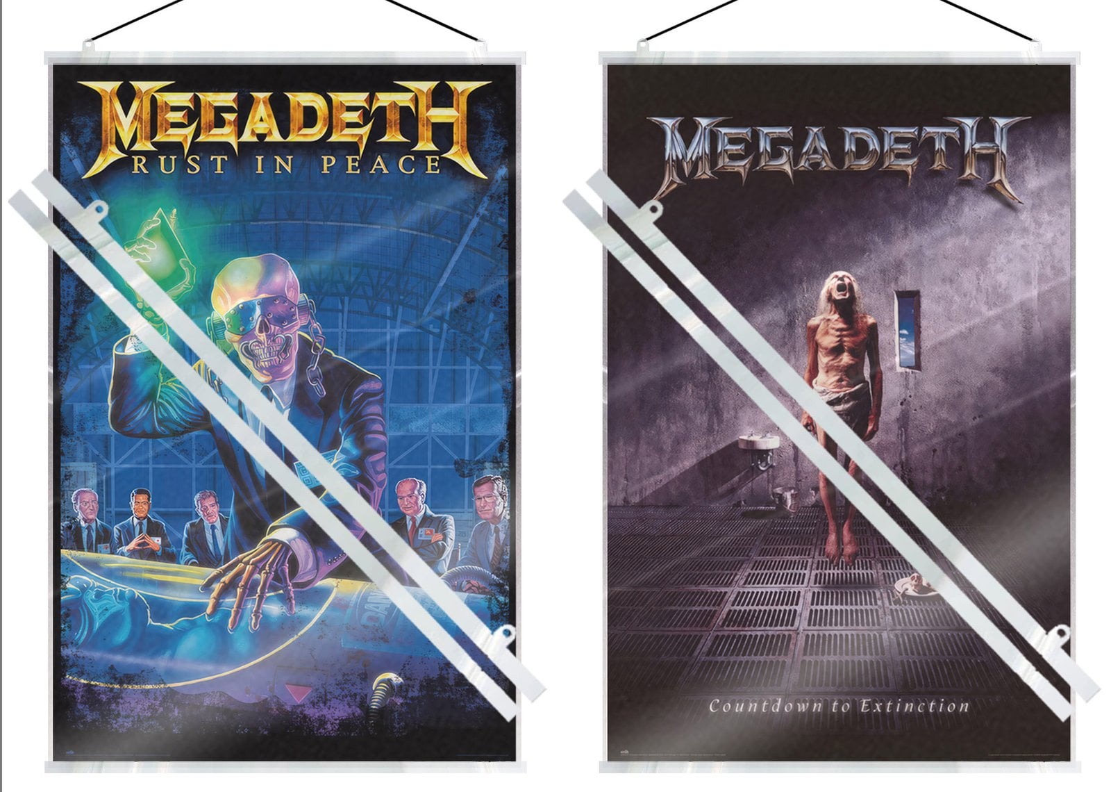 Megadeth - Music Poster Set (Rust In Peace & Countdown To Extinction ...