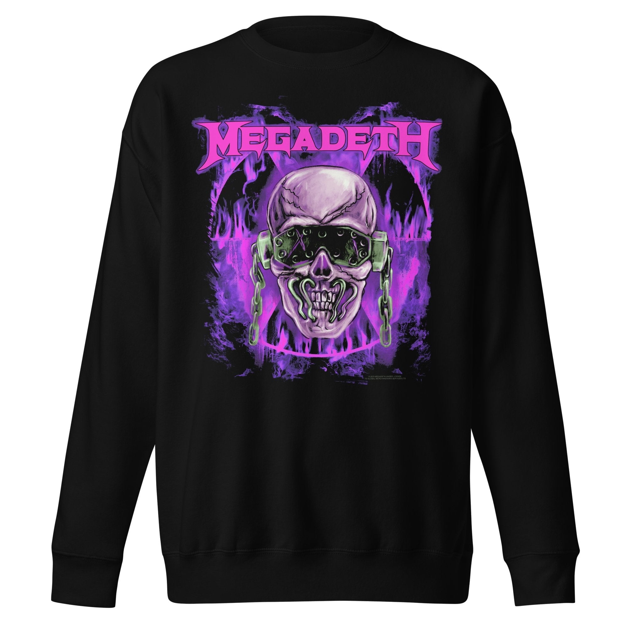Megadeth Purple Nuclear Jumbo Print Sweatshirt - Walmart.com