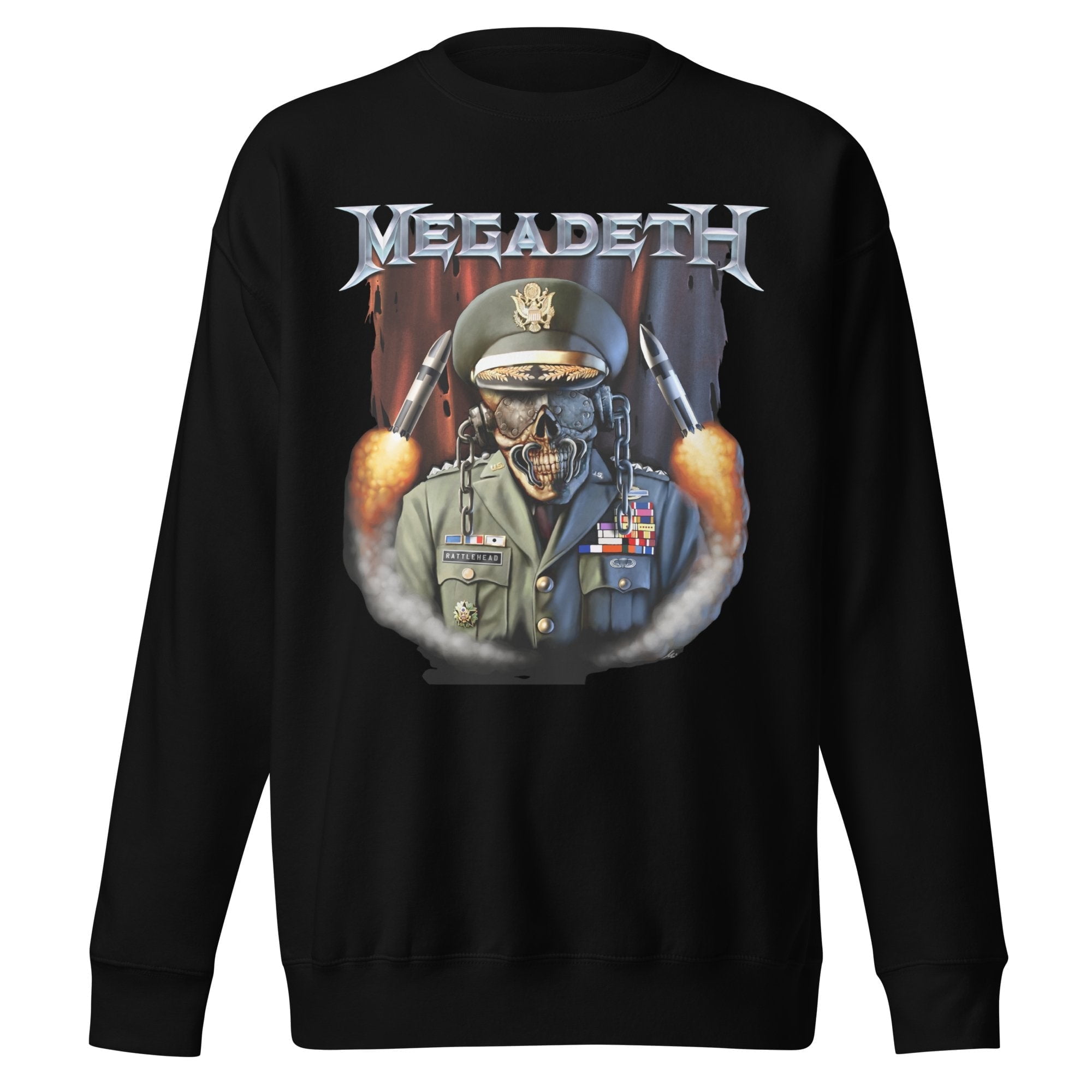 Megadeth - Rattlehead Vic Jumbo Print Sweatshirt - Walmart.com