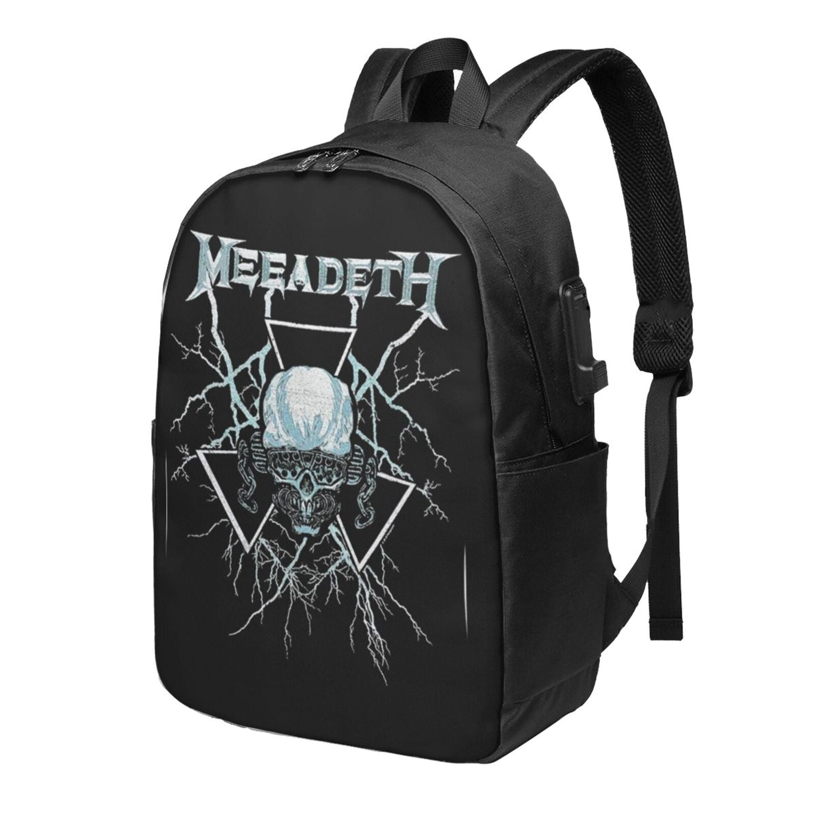 Megadeth Unisex-Adults Official Electric Vic Backpack Fashion Travel ...