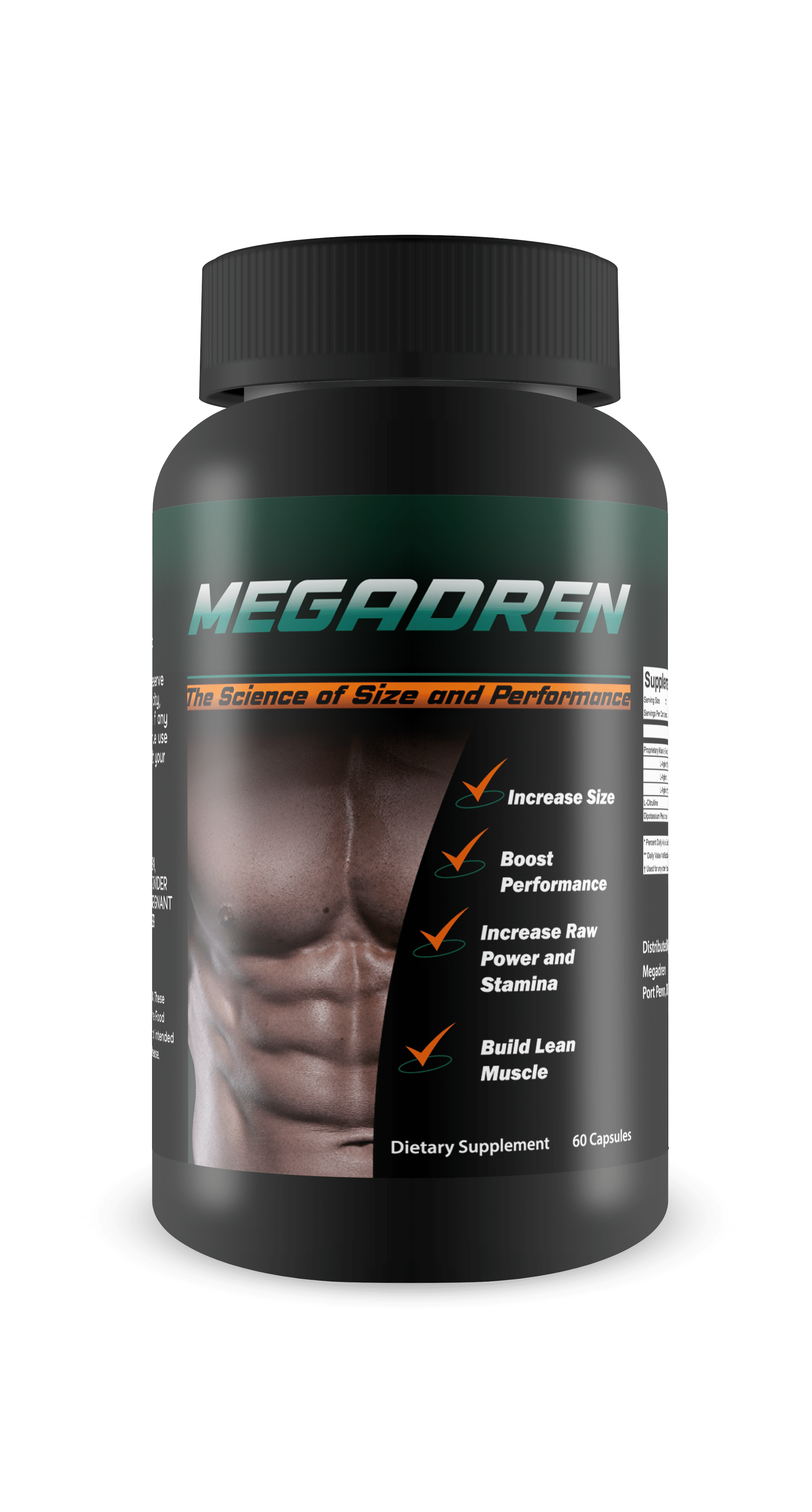 Megadren - Muscle Builder, Stamina Booster, Performance Enhancer - 60 ...