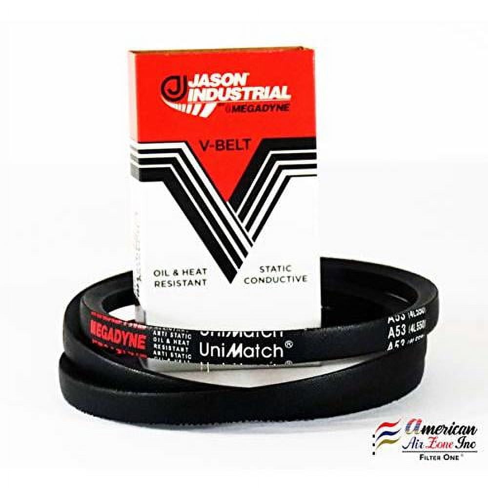 Megadyne - V Belt - A53-4L550 – (Pack Of 1) – Wrapped V-Belt - 55 Inch ...