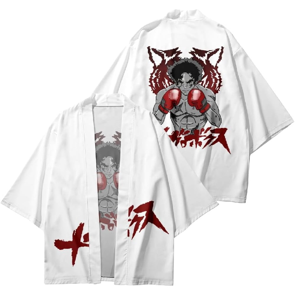 Megalo Box Fashing Anime Samurai Kimono Hombres Cosplay Elegante Haori ...