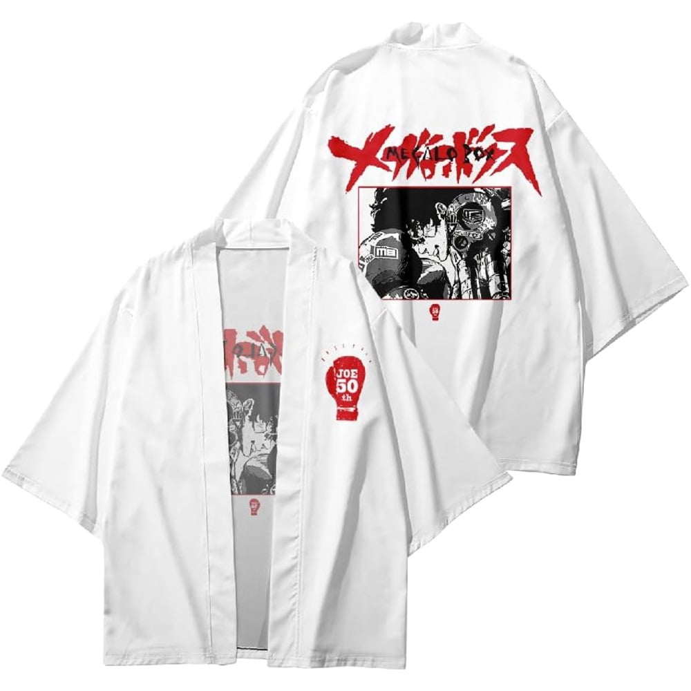 Megalo Box Fashing Anime Samurai Kimono Hombres Cosplay Elegante Haori ...