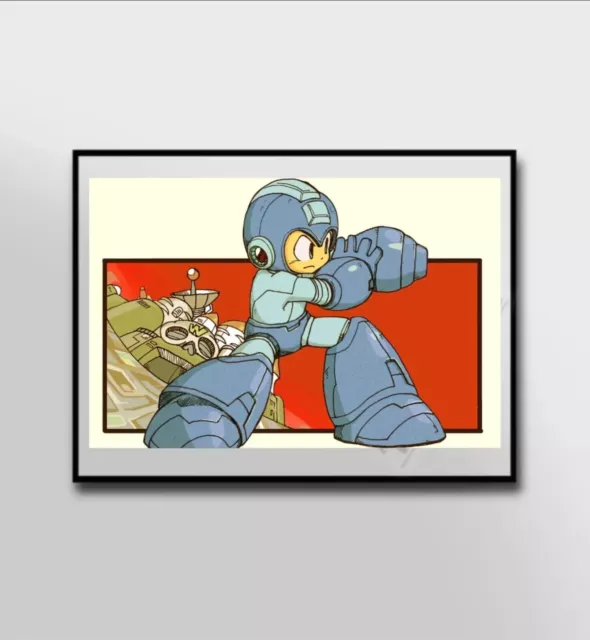 Megaman Blaster Poster Wall Art Home Decor NO FRAMED POSTER - Walmart.com
