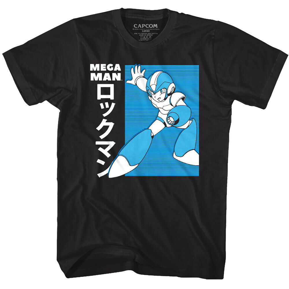 Megaman Japanese Release T-Shirt Rockman OFFICIAL Capcom Merch ...