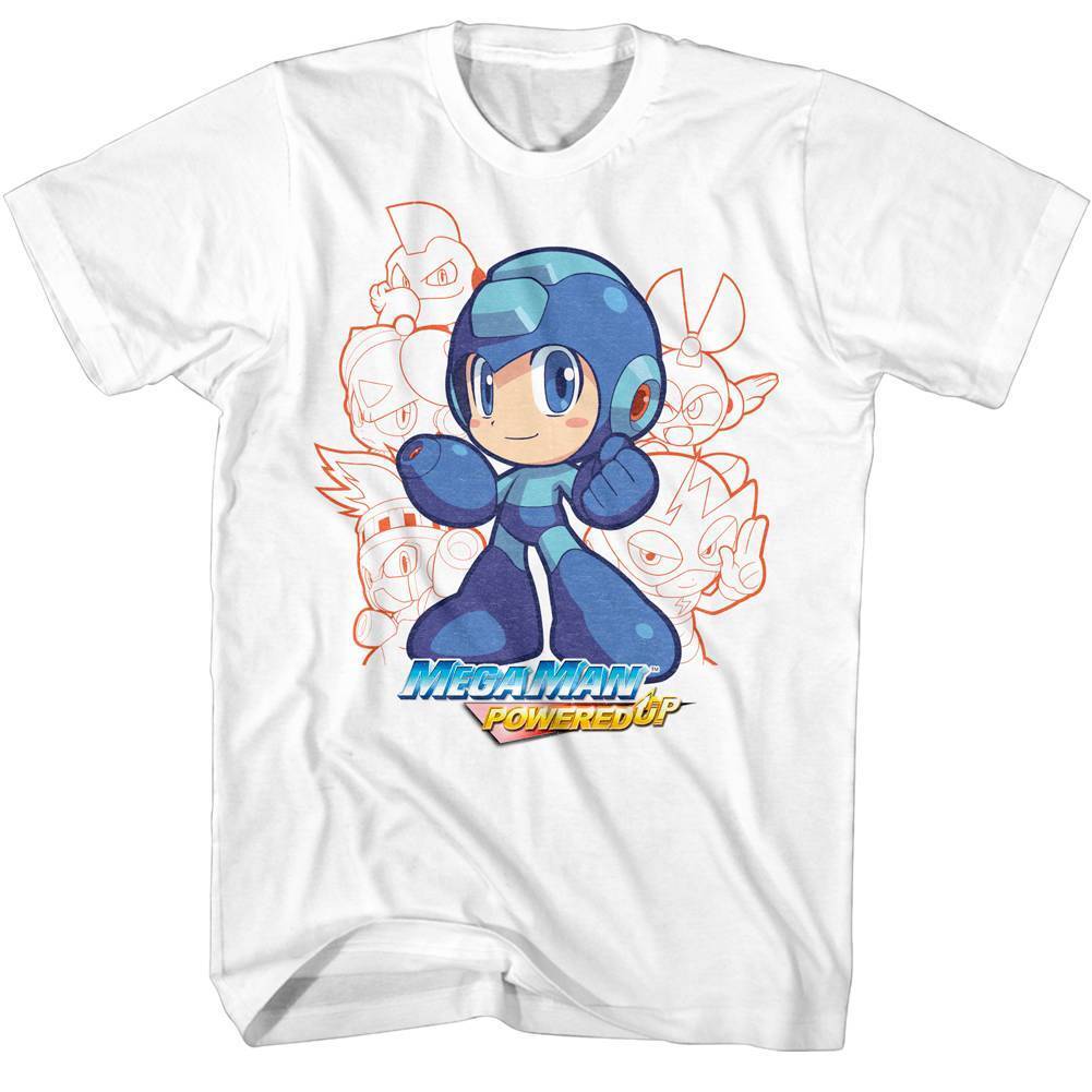 Megaman Powered Up Chibis Men's T Shirt - Walmart.com