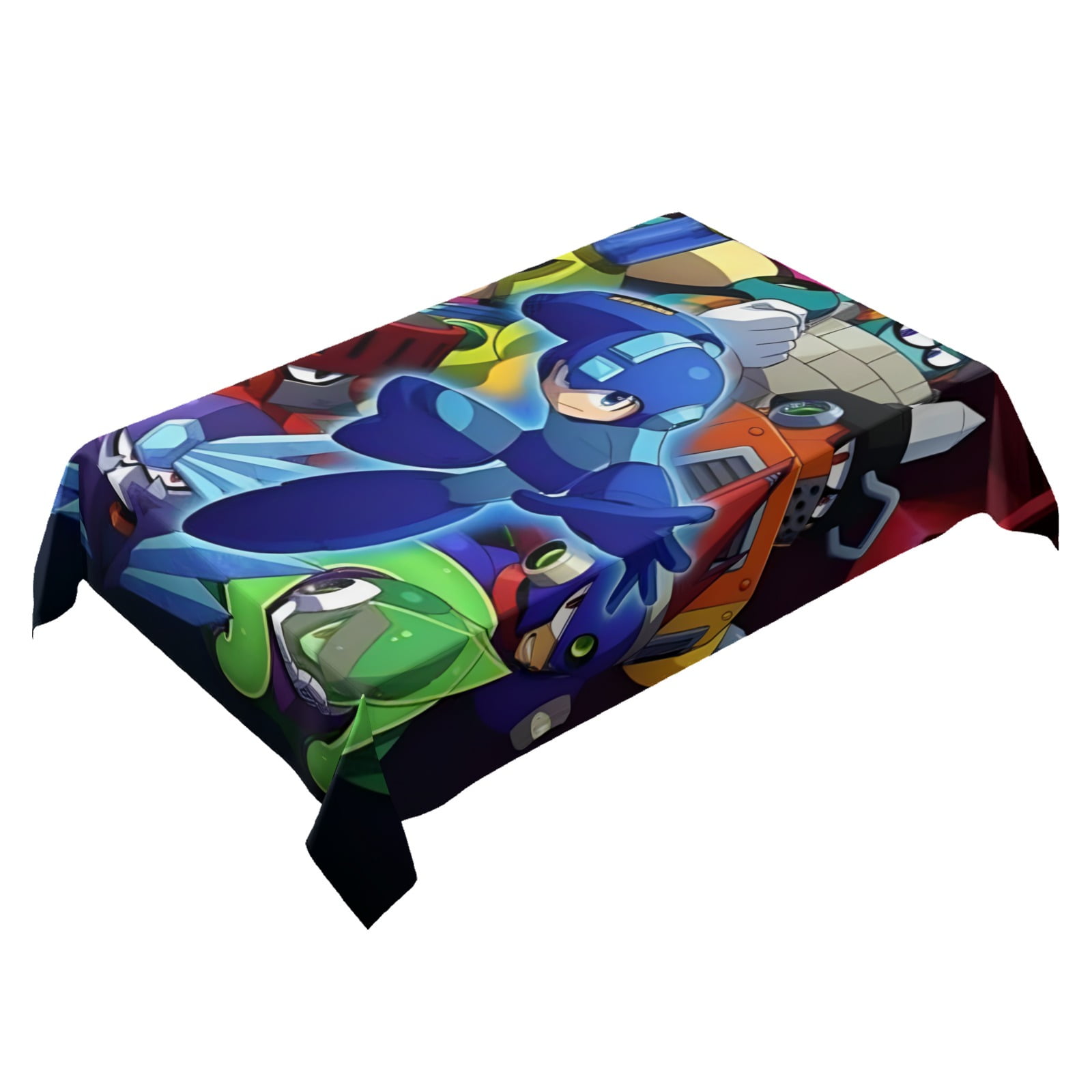 Megaman square tablecloth has an iconic print, fits most tables, and is ...