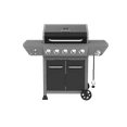 Megamaster 5-Burner Propane Gas Grill with Side Burner and Side Table ...