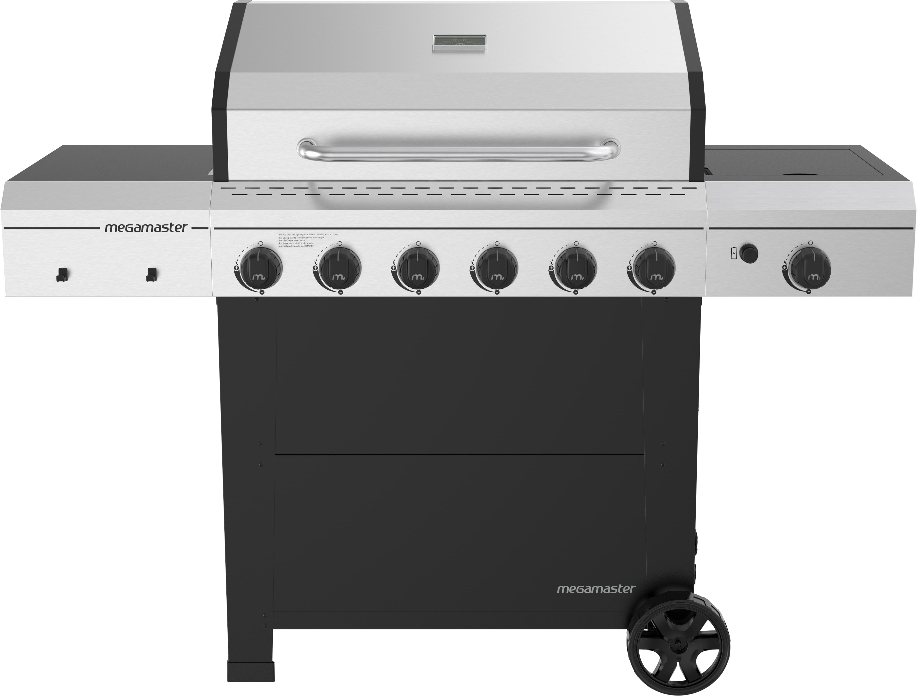 Megamaster 6-Burner Propane Gas Grill With Side Burner – Sansujyuku