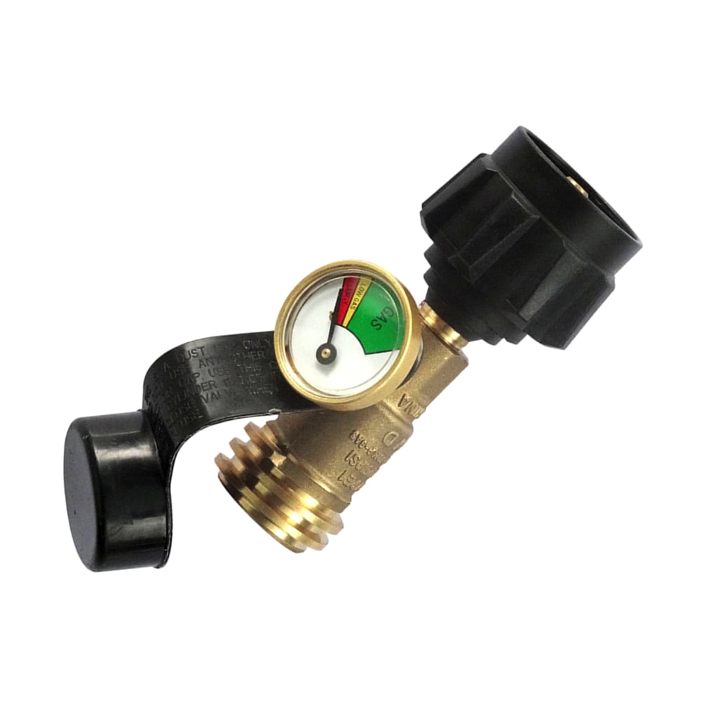 Megamaster Propane Tank Gauge, Heavy-Duty Brass, Compact Design, Fuel ...
