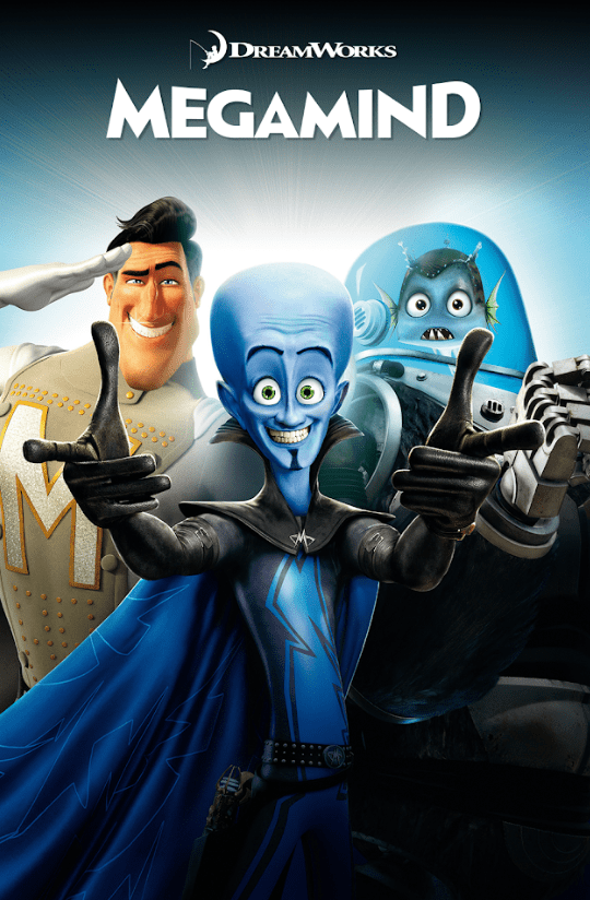 Megamind (2010) 24x36 Movie Poster, Animated Comedy, Will Ferrell ...