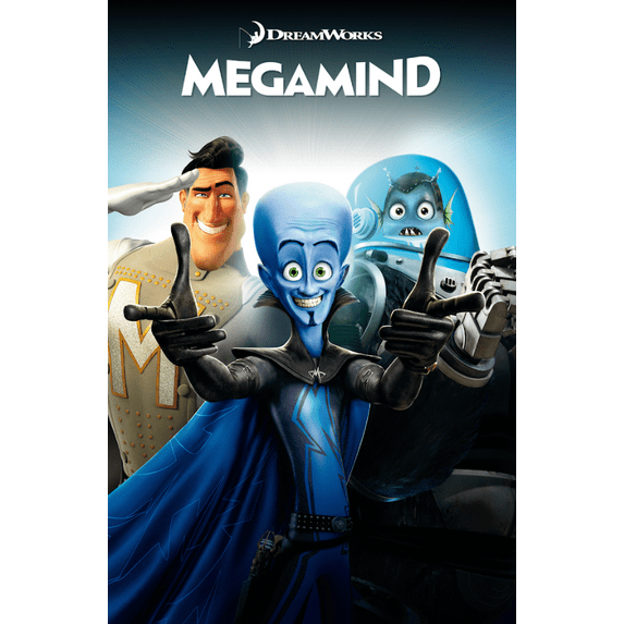 Megamind (2010) 24x36 Movie Poster, Animated Comedy, Will Ferrell ...
