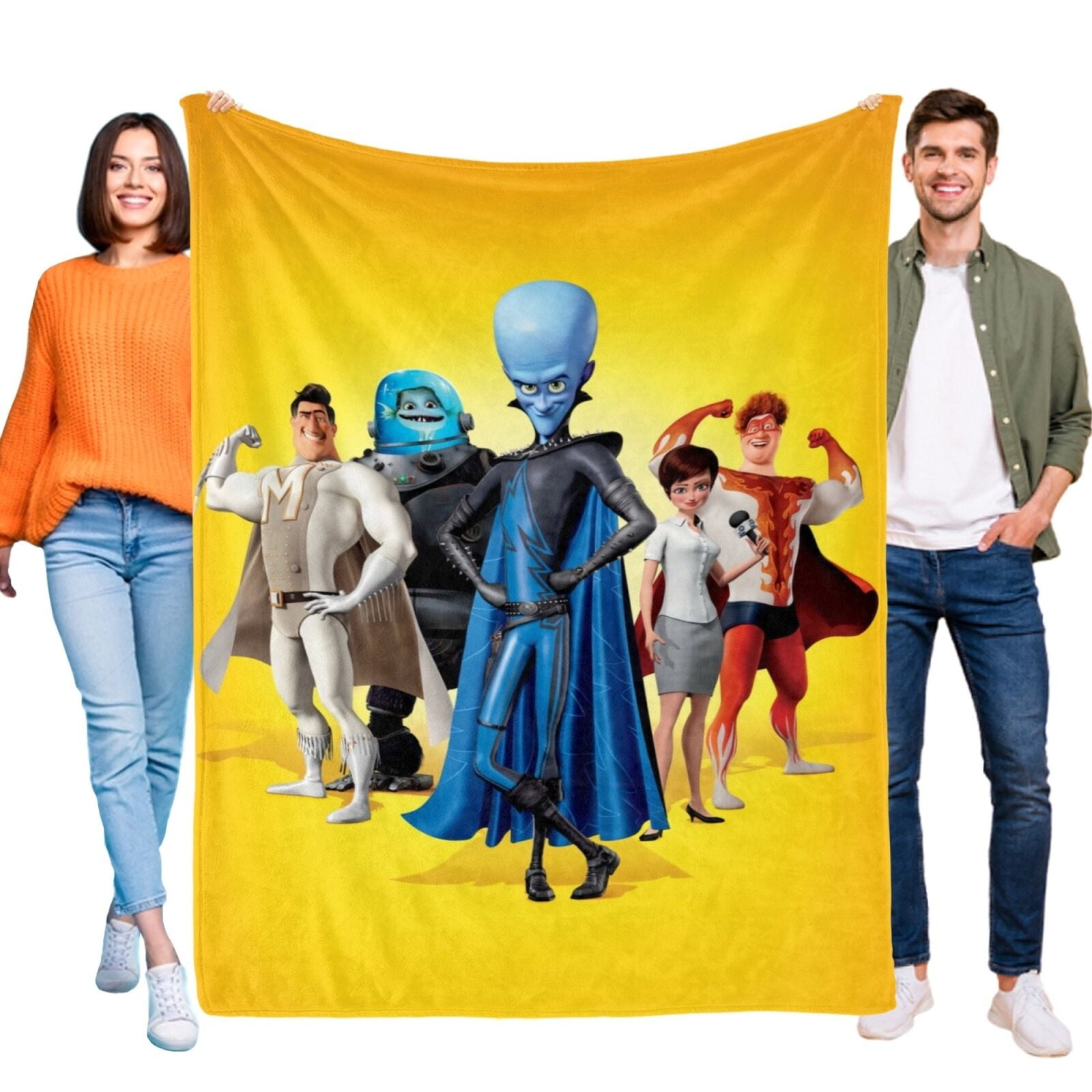 Megamind Blanket Flannel Soft Sofa Bed Office Throw Birthday Gift ...