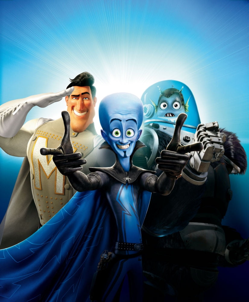 Megamind Poster 12x16 Art Print on Metal Sign 12in x 16in Multi-Color ...