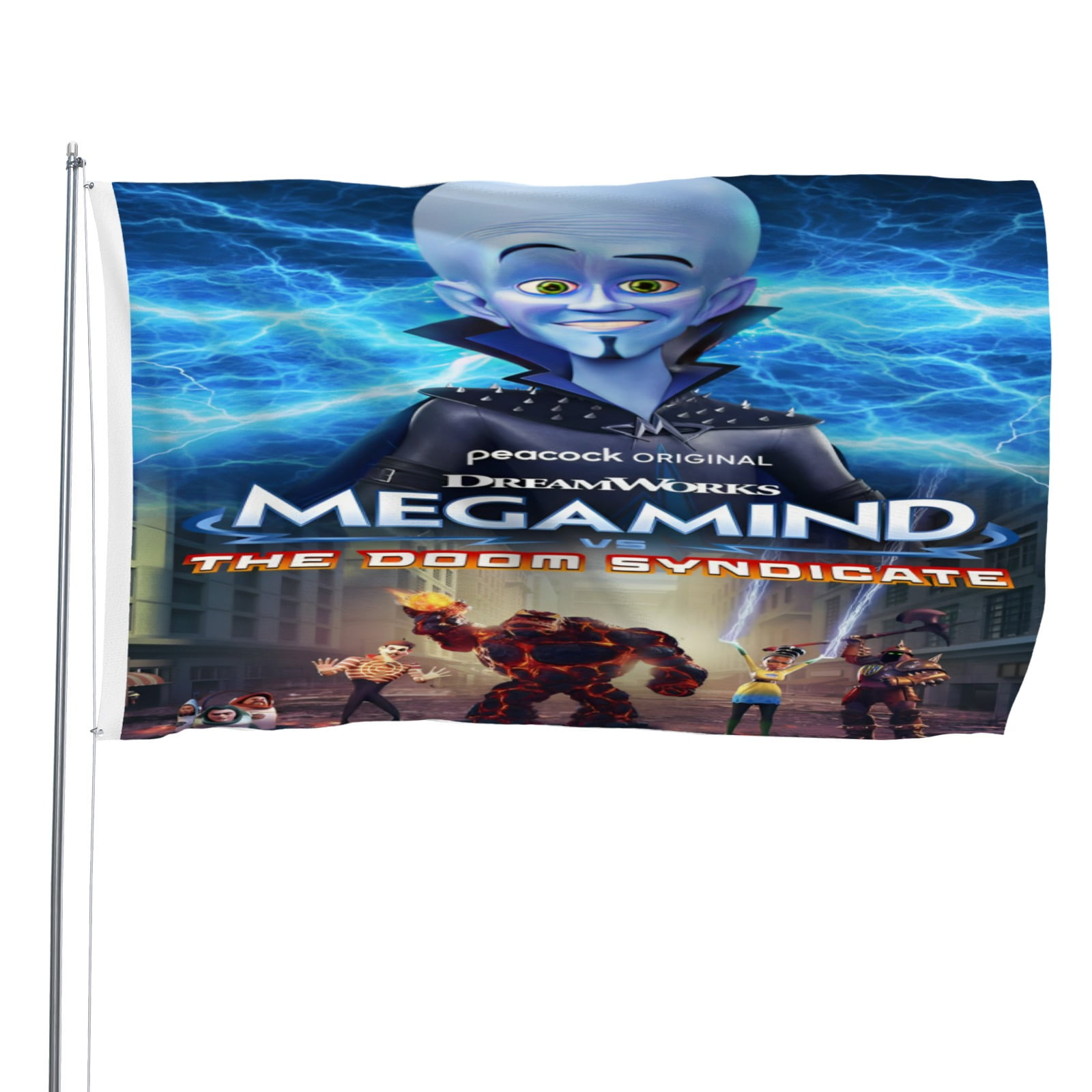 Megamind vs the Doom Syndicate flag perfect for outdoor decoration, can ...