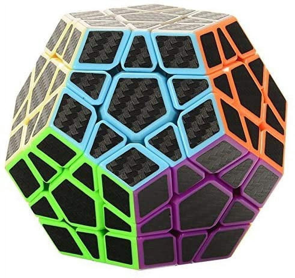 Megaminxx Speed Cube Magic Cube Brain Teasers Puzzles with Carbon Fiber ...