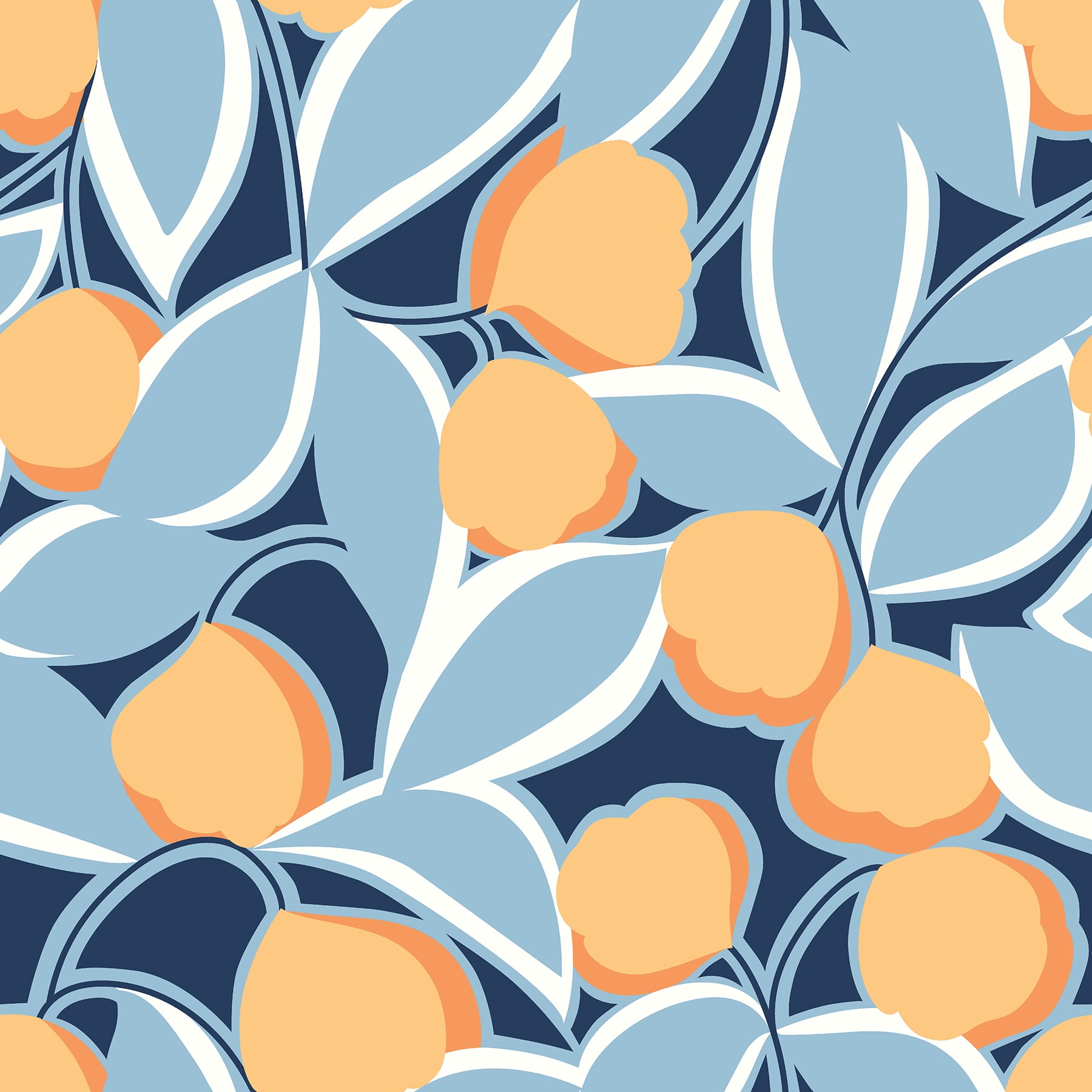 Megan Carter Talia Light Blue Peel and Stick Wallpaper - Walmart.com