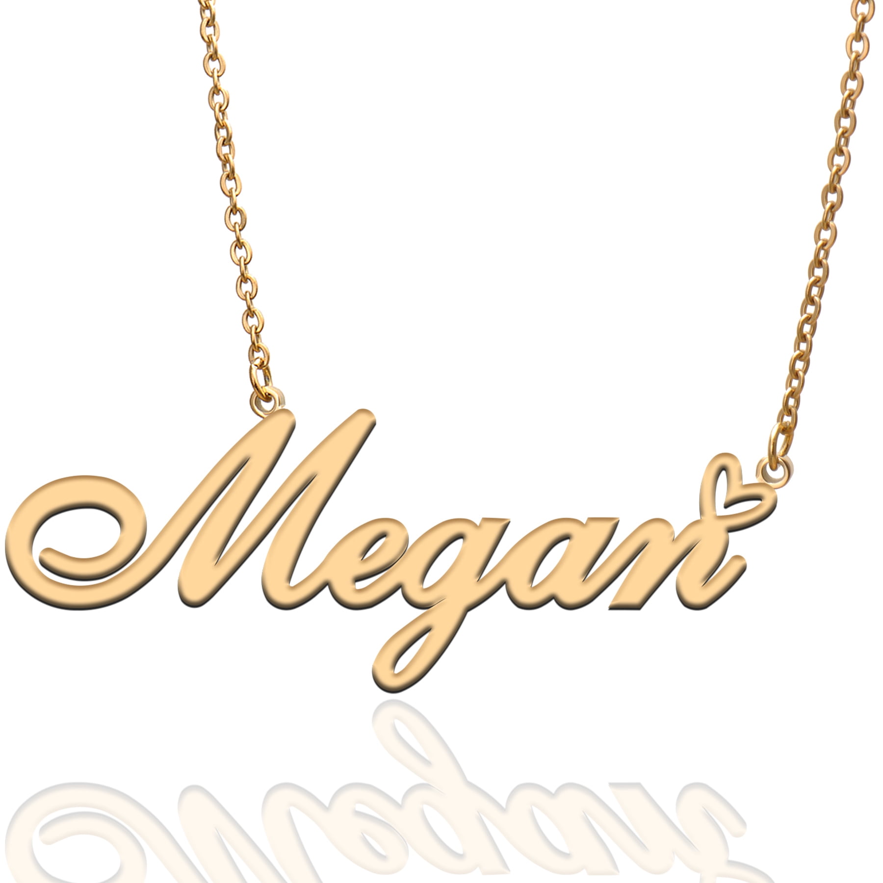 Megan Custom Name Necklace Customized Personalized Plated Name Necklace ...