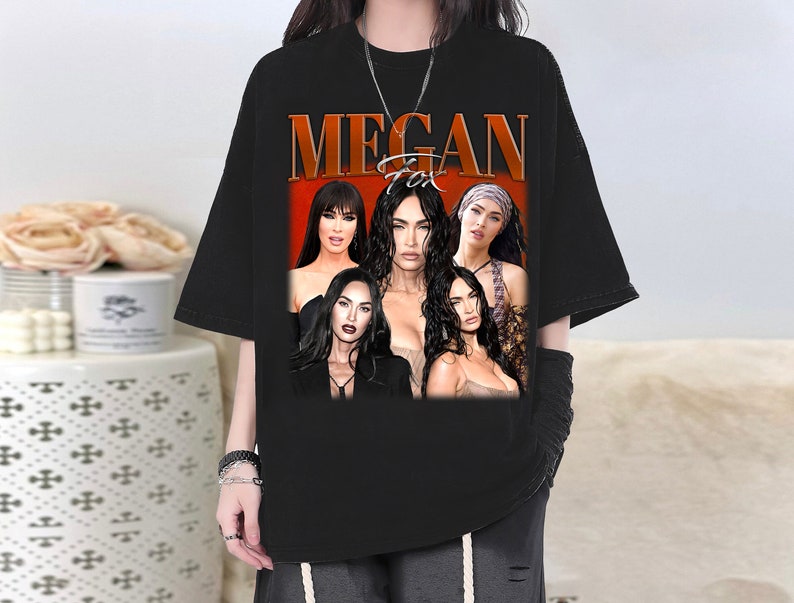 Megan Fox Character T-Shirt, Megan Fox Homage, Megan Fox Tee, Megan Fox ...