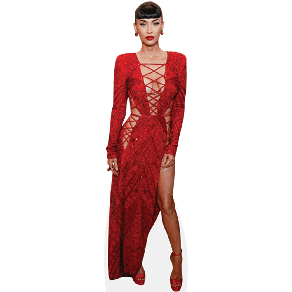 Megan Fox (Red Dress) Lifesize Cardboard Cutout Standee - Walmart.com