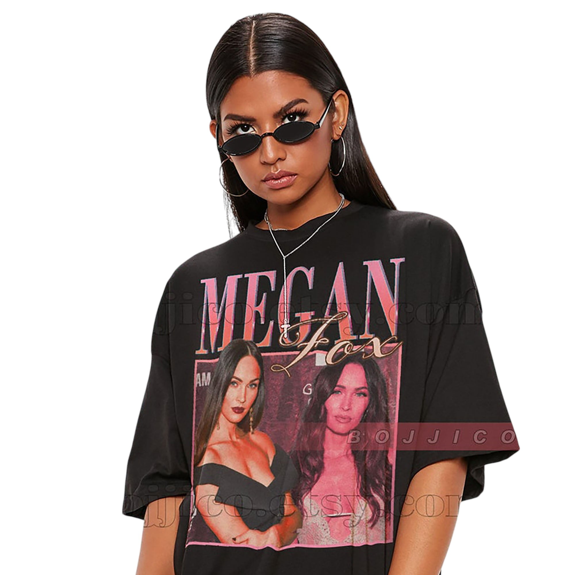 Megan Fox Vintage Retro Unisex Classic 2D T-Shirt - Megan Denise Fox ...