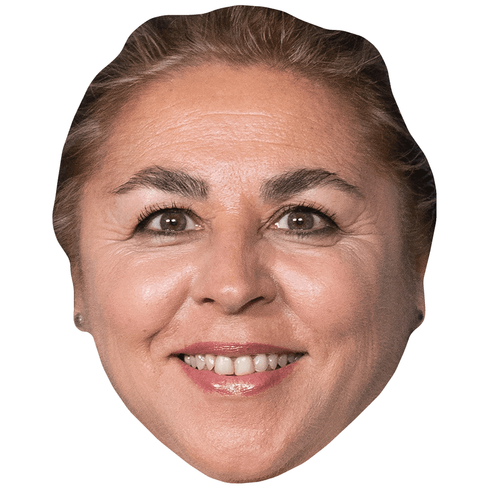 Megan Maxwell (Smile) Celebrity Mask, Flat Card Face, Fancy Dress Mask ...