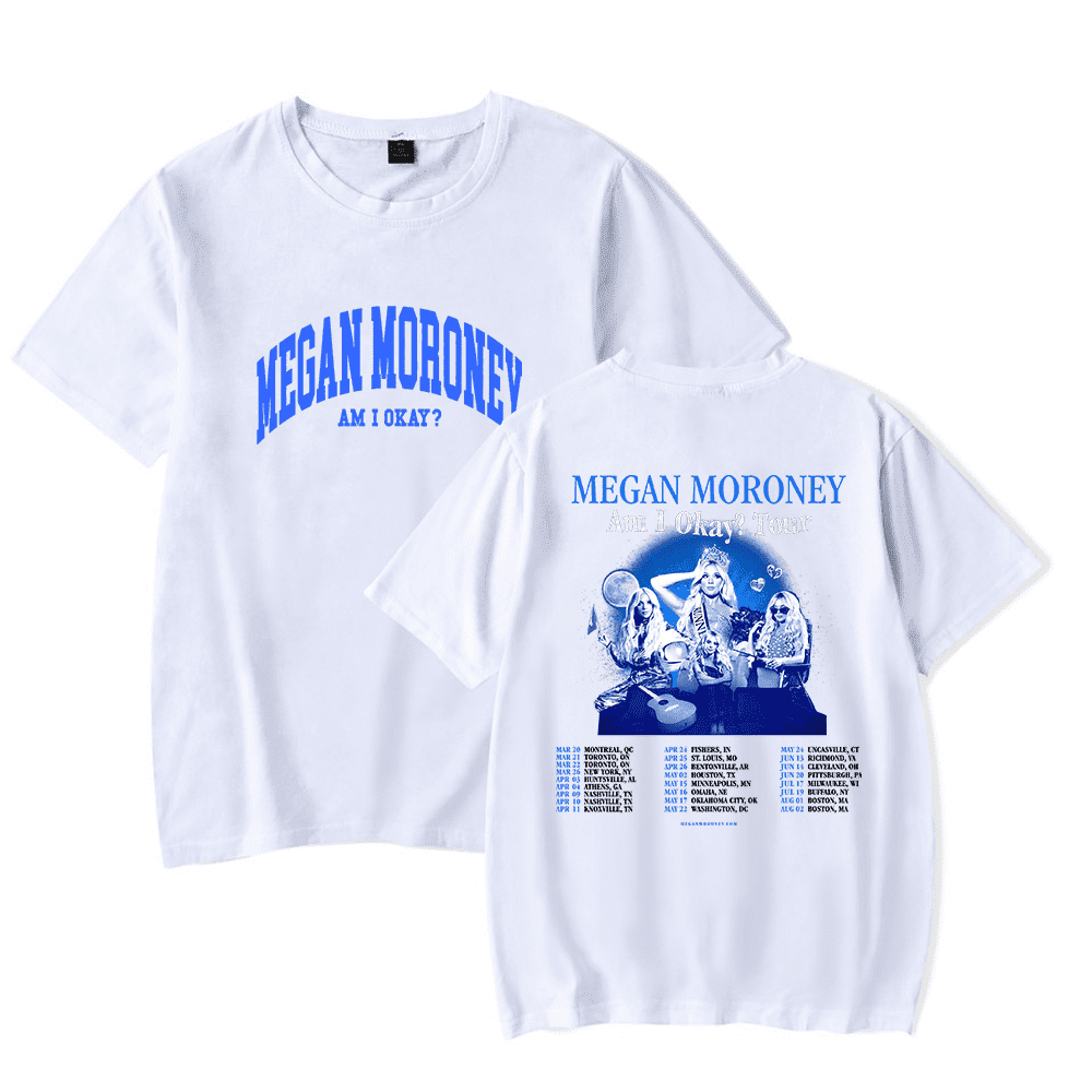 Megan! Moroney! Am I Ok Tour 2025 T-Shirt, Unisex Concert Tee with Tour ...