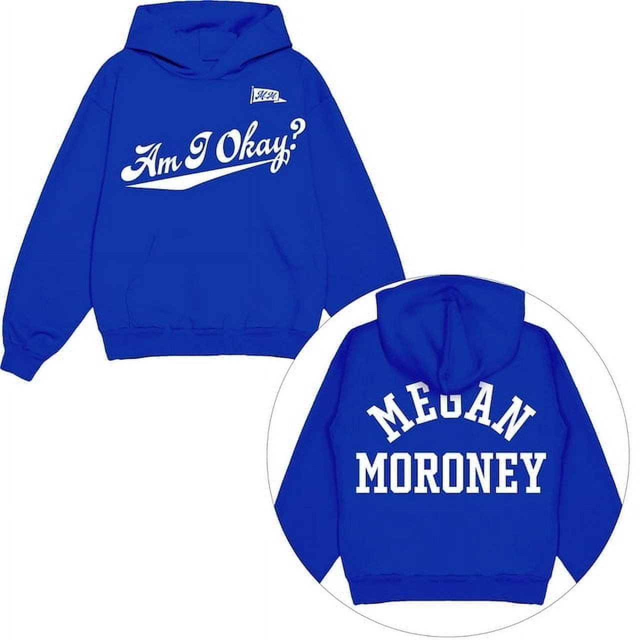 Megan Moroney Am I Okay Tour Hoodie - Megan Moroney Merch - Royal Blue ...