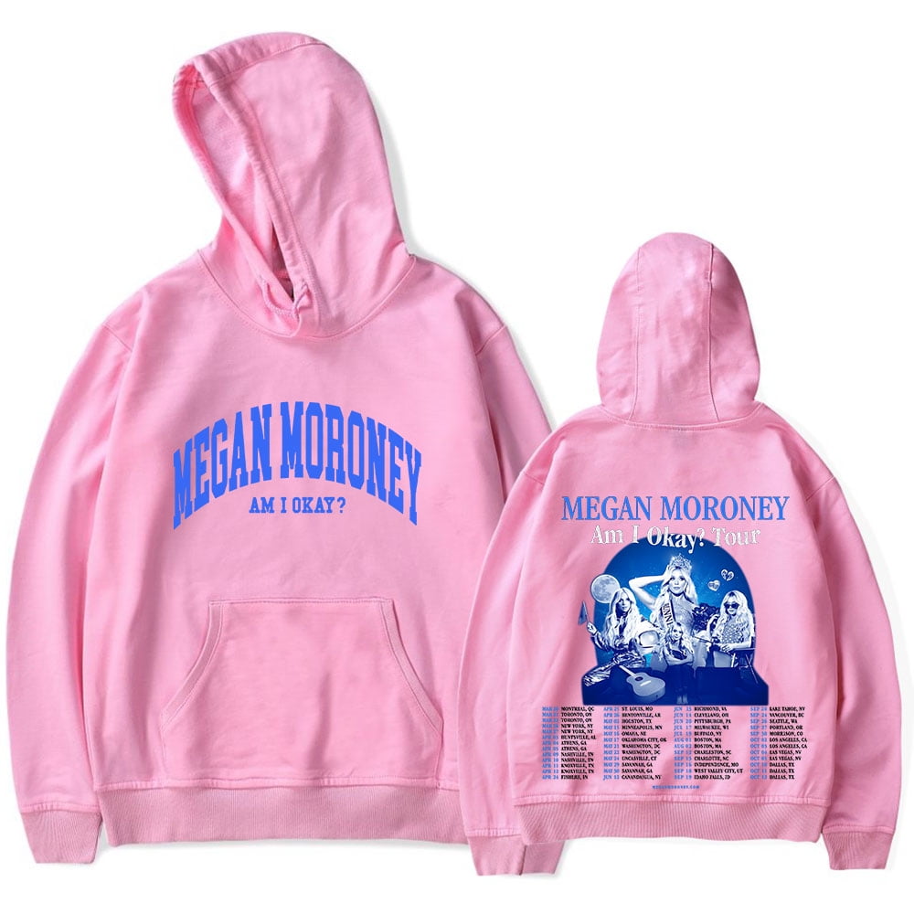 Megan Moroney Merch Am I Okay tour 2025 Hooded Drawstring Pocket ...