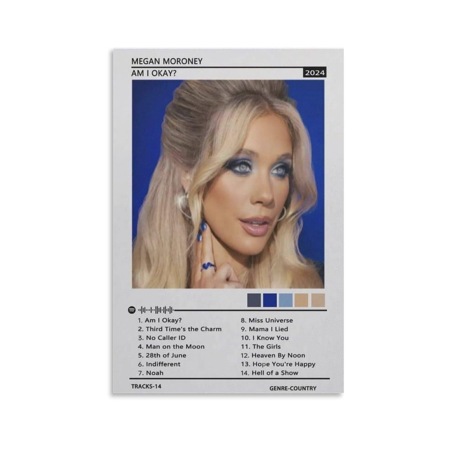 Megan Moroney Music Album Poster Canvas Wall Art Prints Poster Photo ...